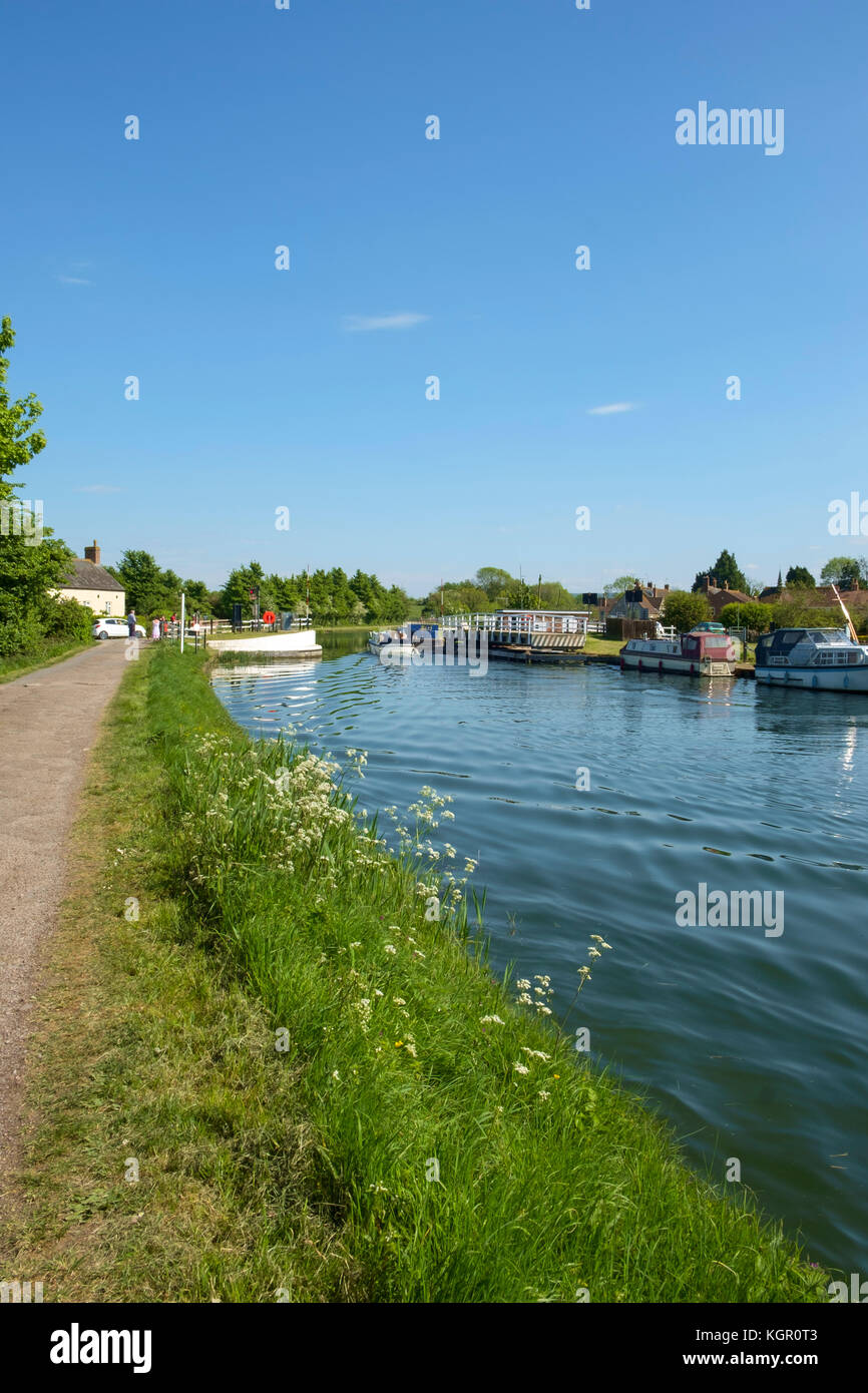 Boat cruises through canal with bridge hi-res stock photography and ...