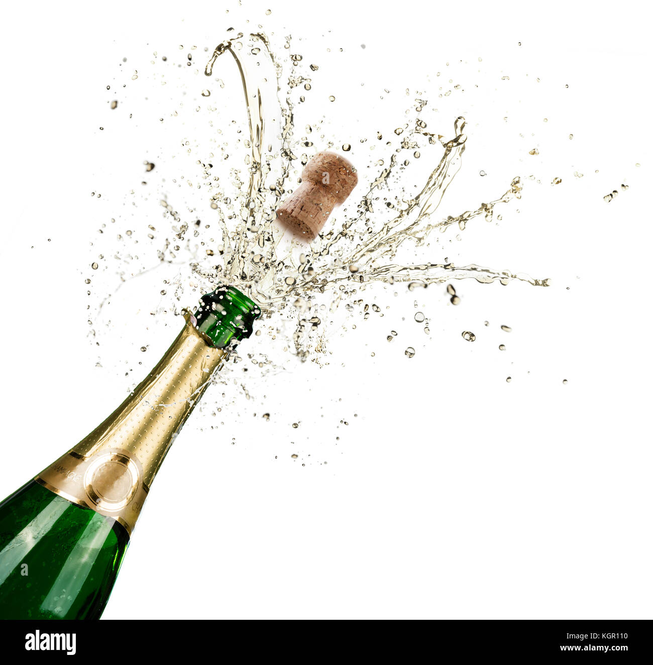 Bouteille De Champagne Qui Explose