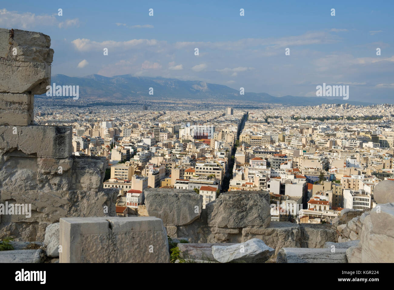Aerial view of Athens, Greece Stock Photo - Alamy