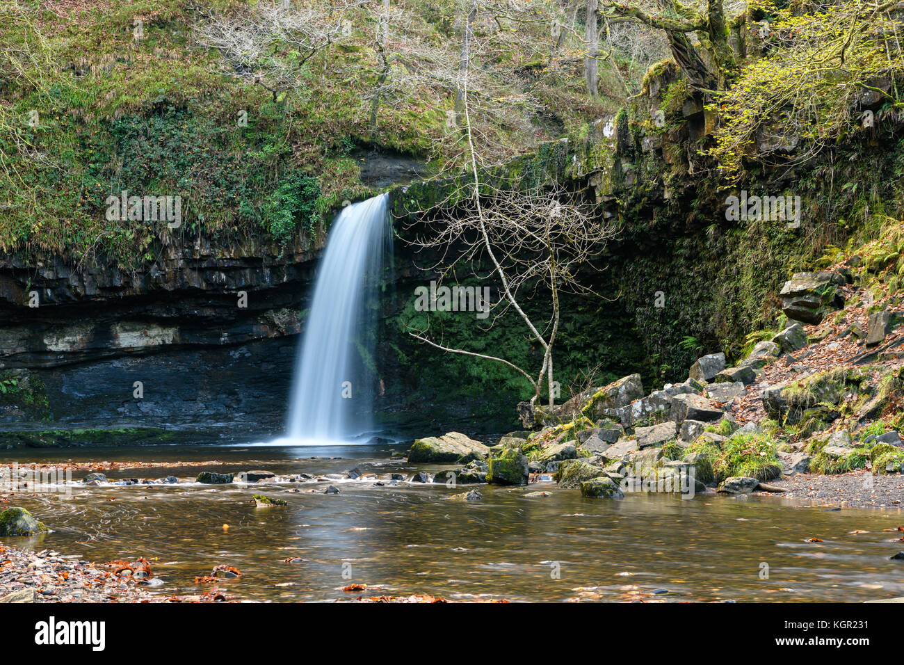 Waterfall woods brecon beacons hi-res stock photography and images - Alamy
