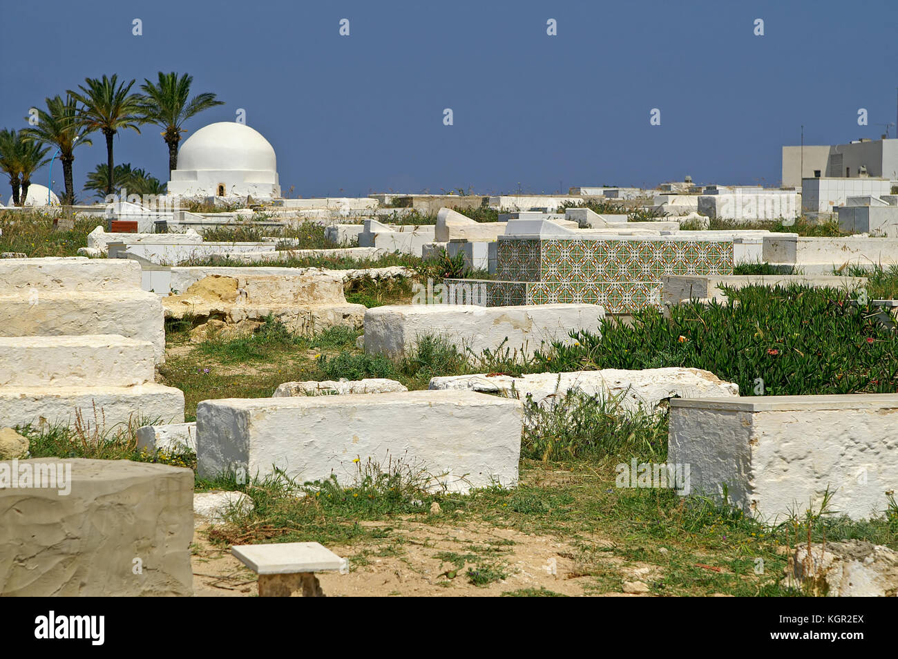 Arabic cemetery in Monastir, Tunisia Stock Photo - Alamy