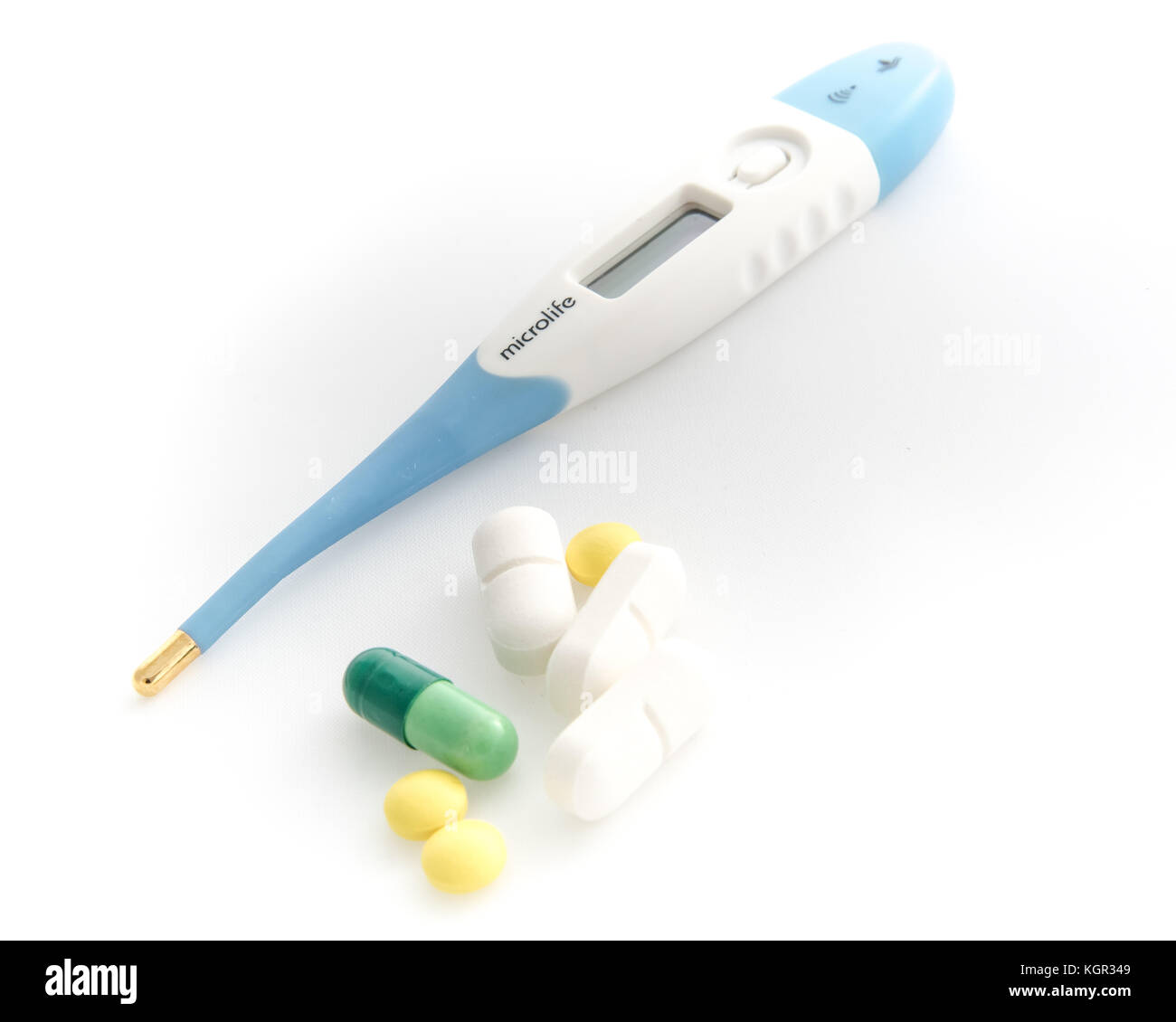 Medicine, pills, drugs, flu Stock Photo - Alamy