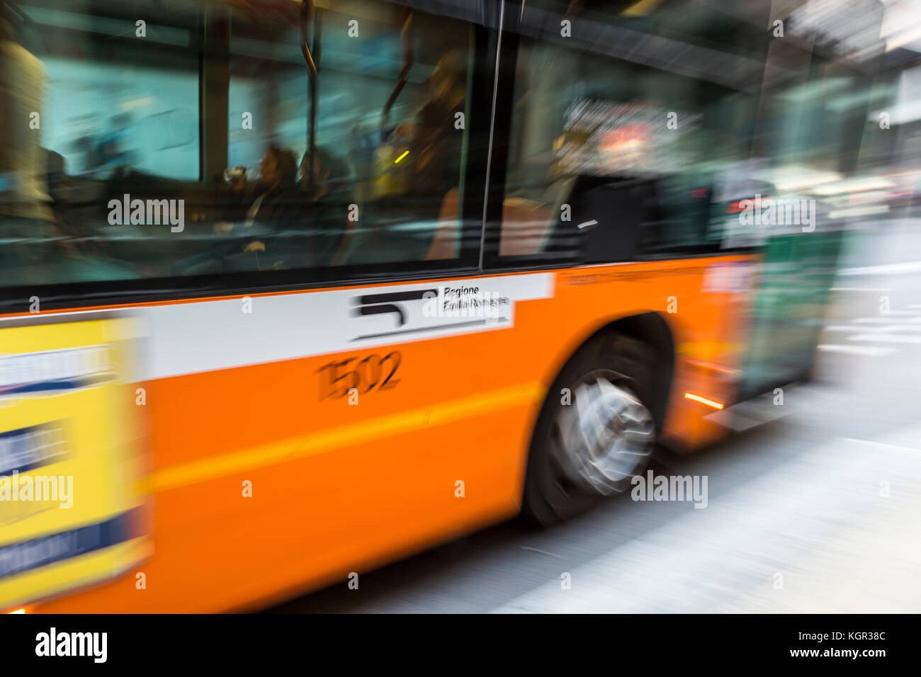 TPER bus. Bologna city life, Italy Stock Photo - Alamy