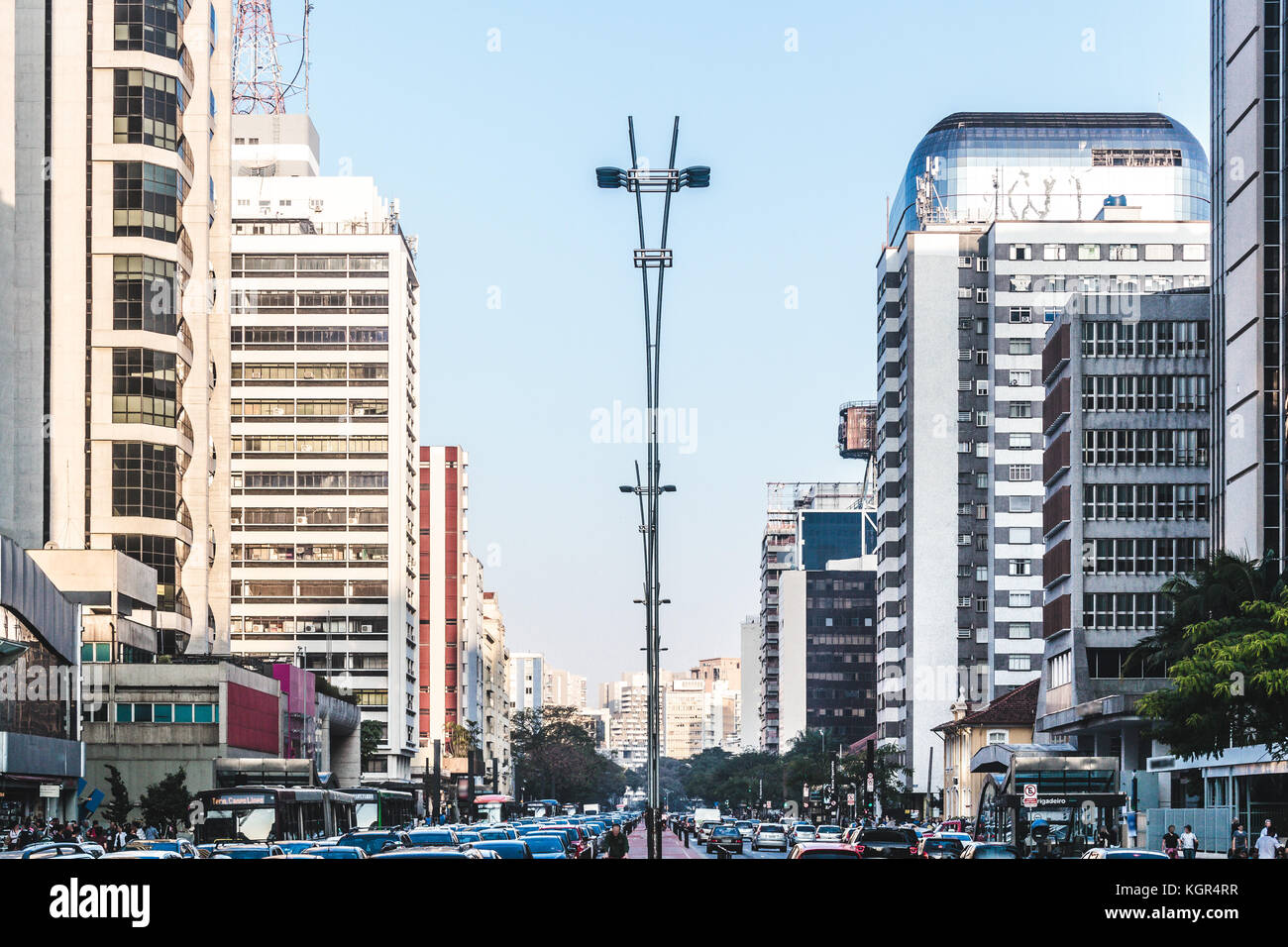 Photo of Paulista Avenue in Sao Paulo, Brazil Stock Photo - Alamy