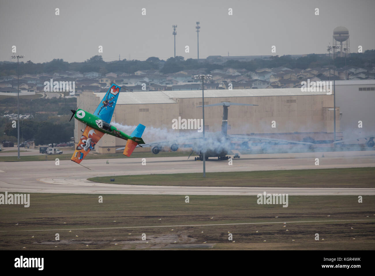 Adam Baker performs at the 2017 Joint Base San Antonio Air Show and ...