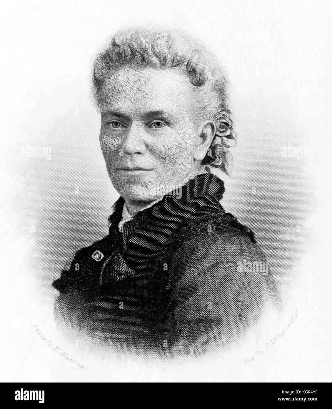 MATILDA GAGE (1826-1898) Native American rights activist Stock Photo - Alamy