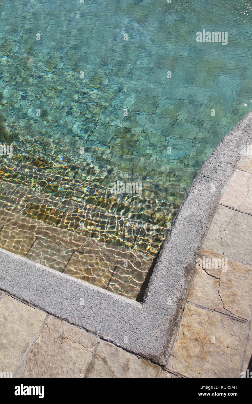 Closeup on pool water Stock Photo - Alamy