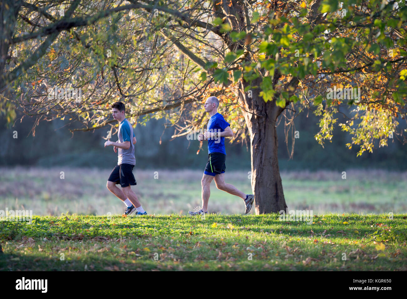 University students jogging hi-res stock photography and images - Alamy