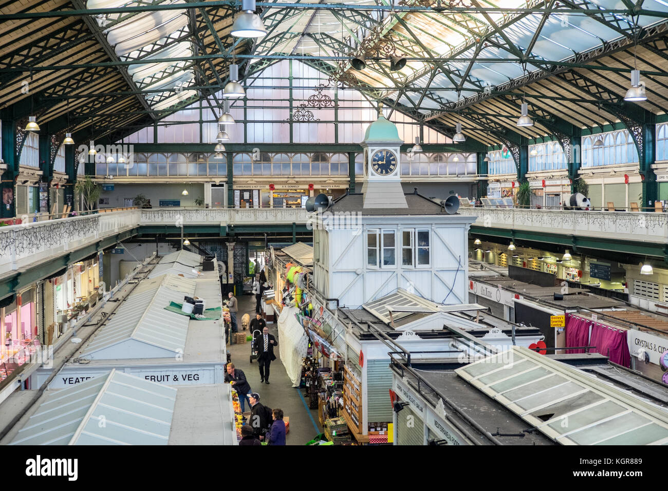 Interior,inside,Cardiff Central Market,Cardiff Market,historic,iconic ...
