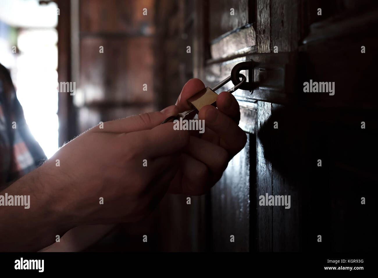 Pulling door open hi-res stock photography and images - Alamy