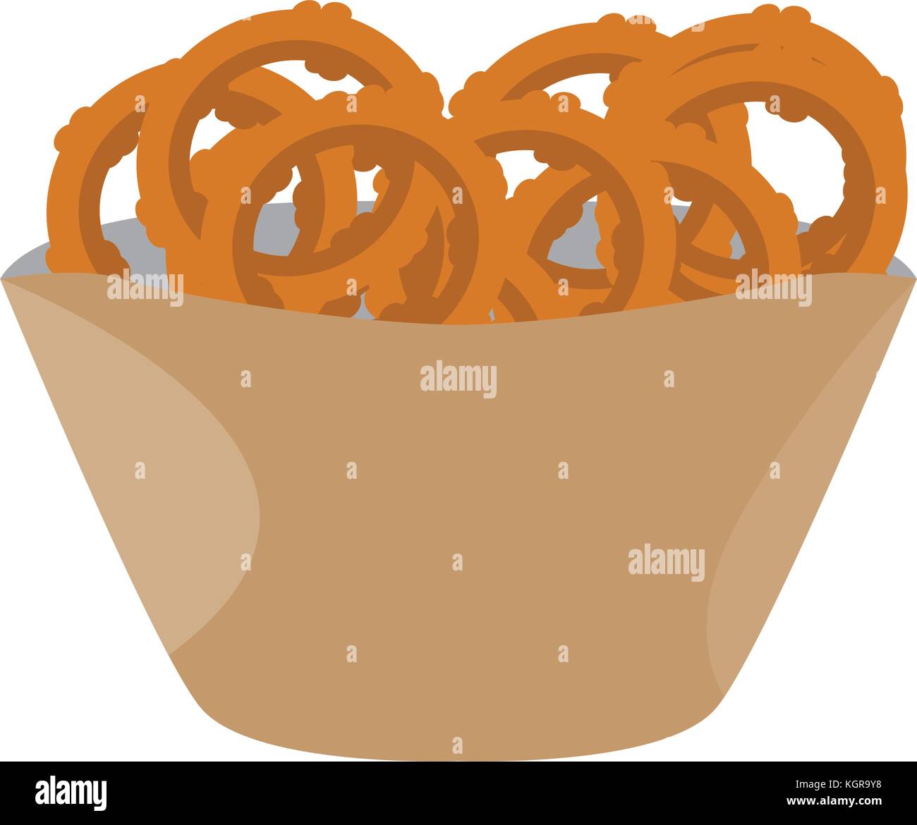 Fried onion rings Stock Vector Image & Art - Alamy