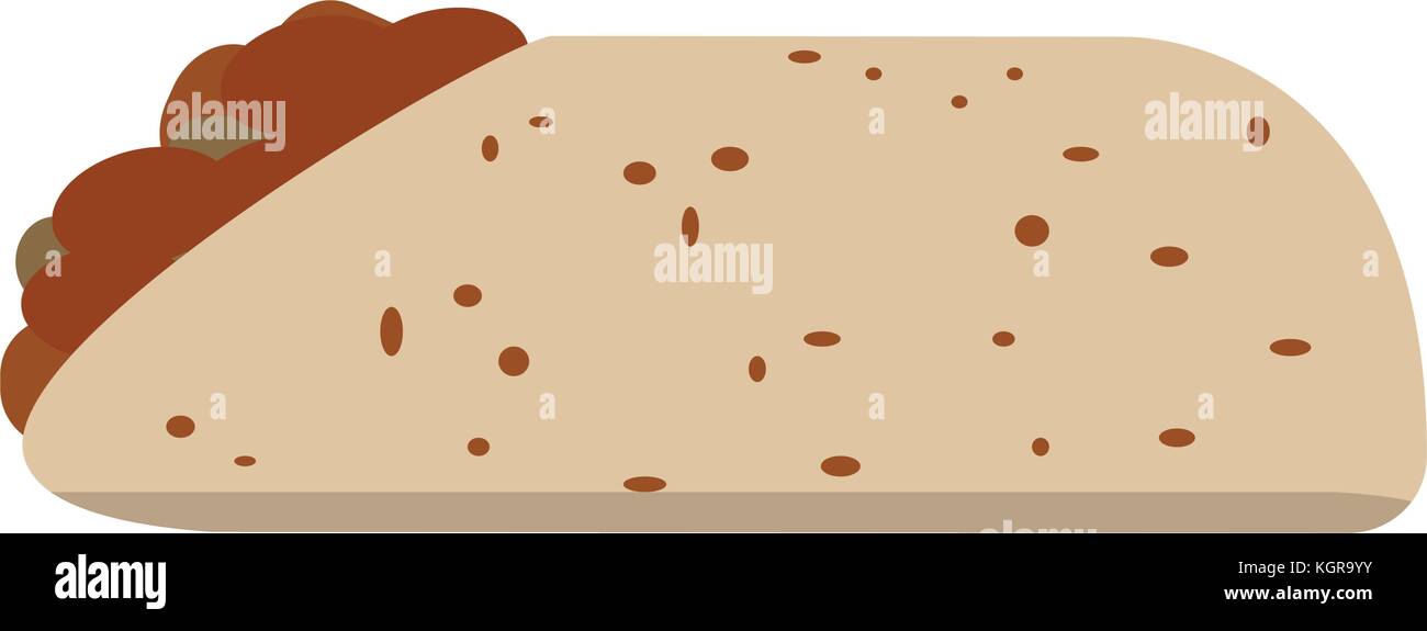 Delicious mexican burrito in Stock Vector Images - Alamy