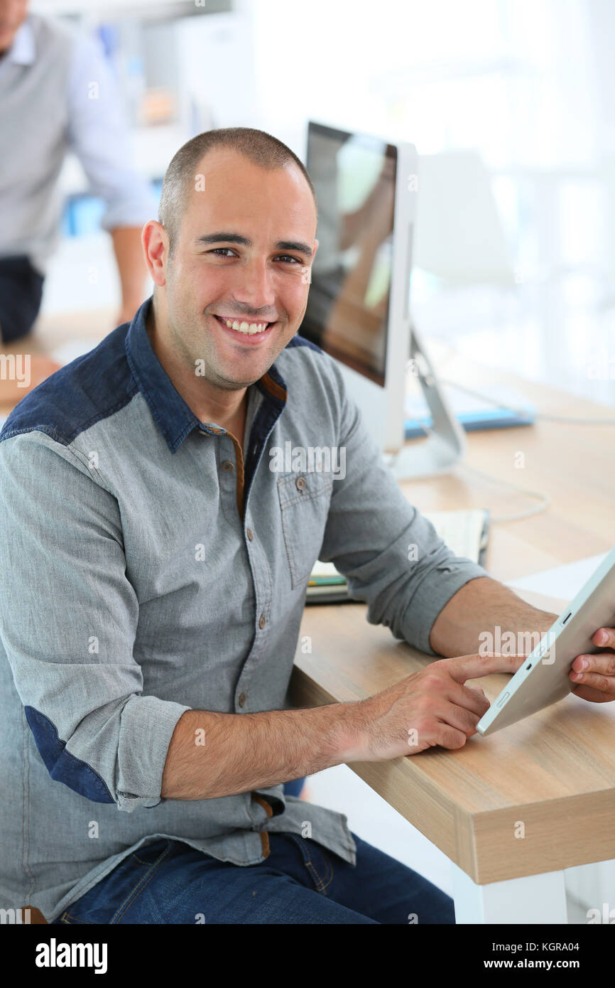 Class cheerful young old hi-res stock photography and images - Alamy