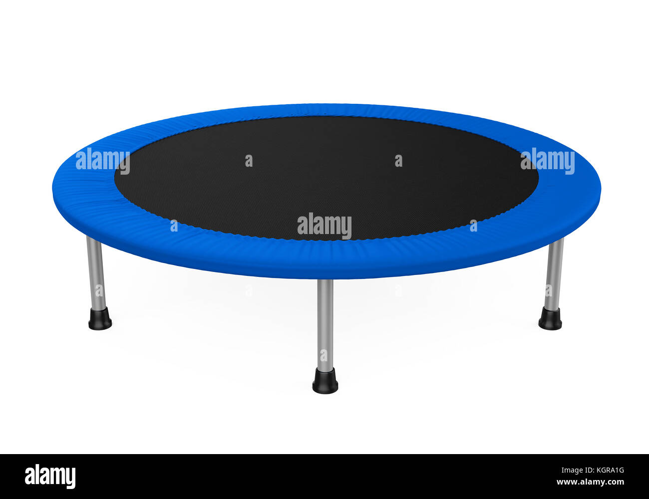 Jumping Trampoline Isolated Stock Photo - Alamy
