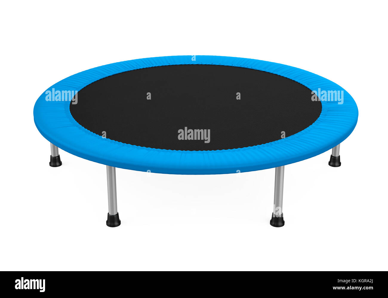 Jumping Trampoline Isolated Stock Photo - Alamy