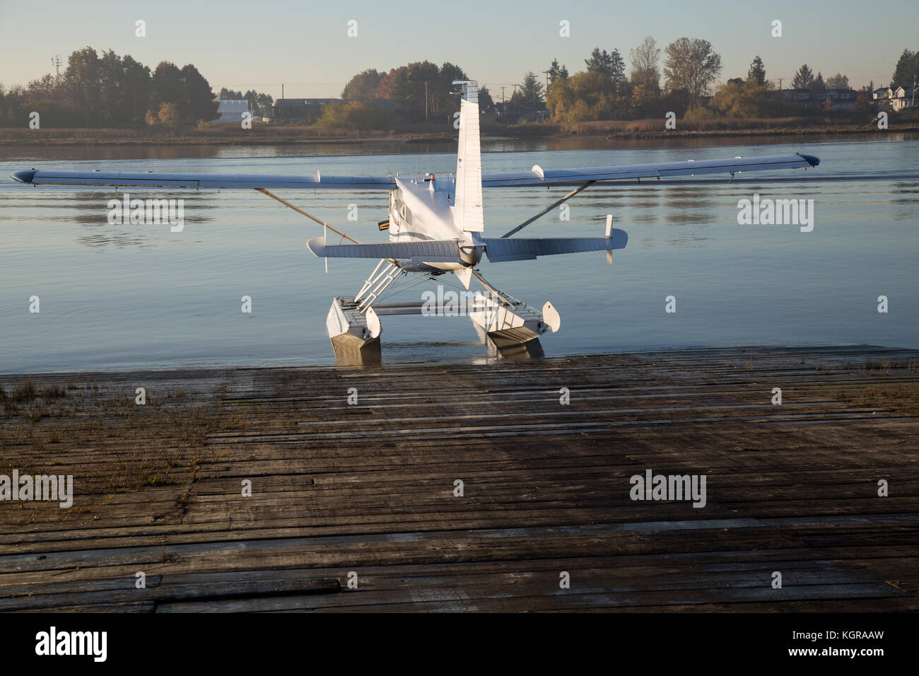 Beautiful small hydroplane flaoring on water surface Stock Photo - Alamy