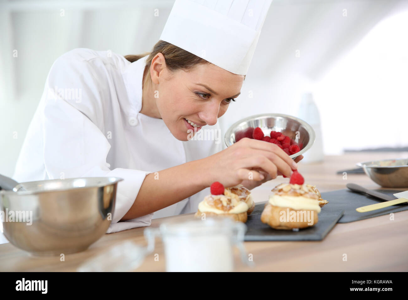 Preparing pastries chef hi-res stock photography and images - Alamy