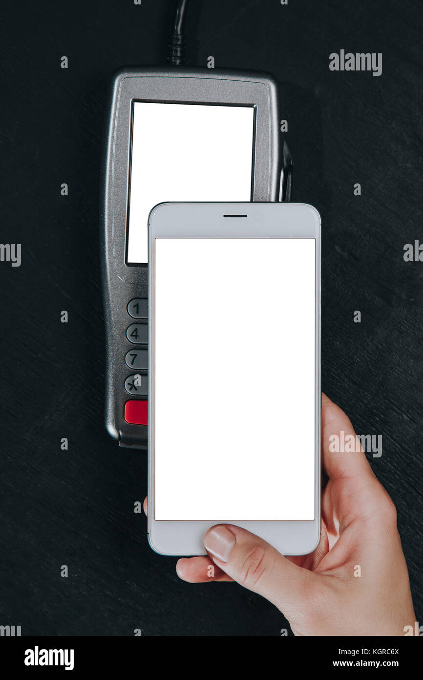 Contactless smartphone payment Stock Photo - Alamy