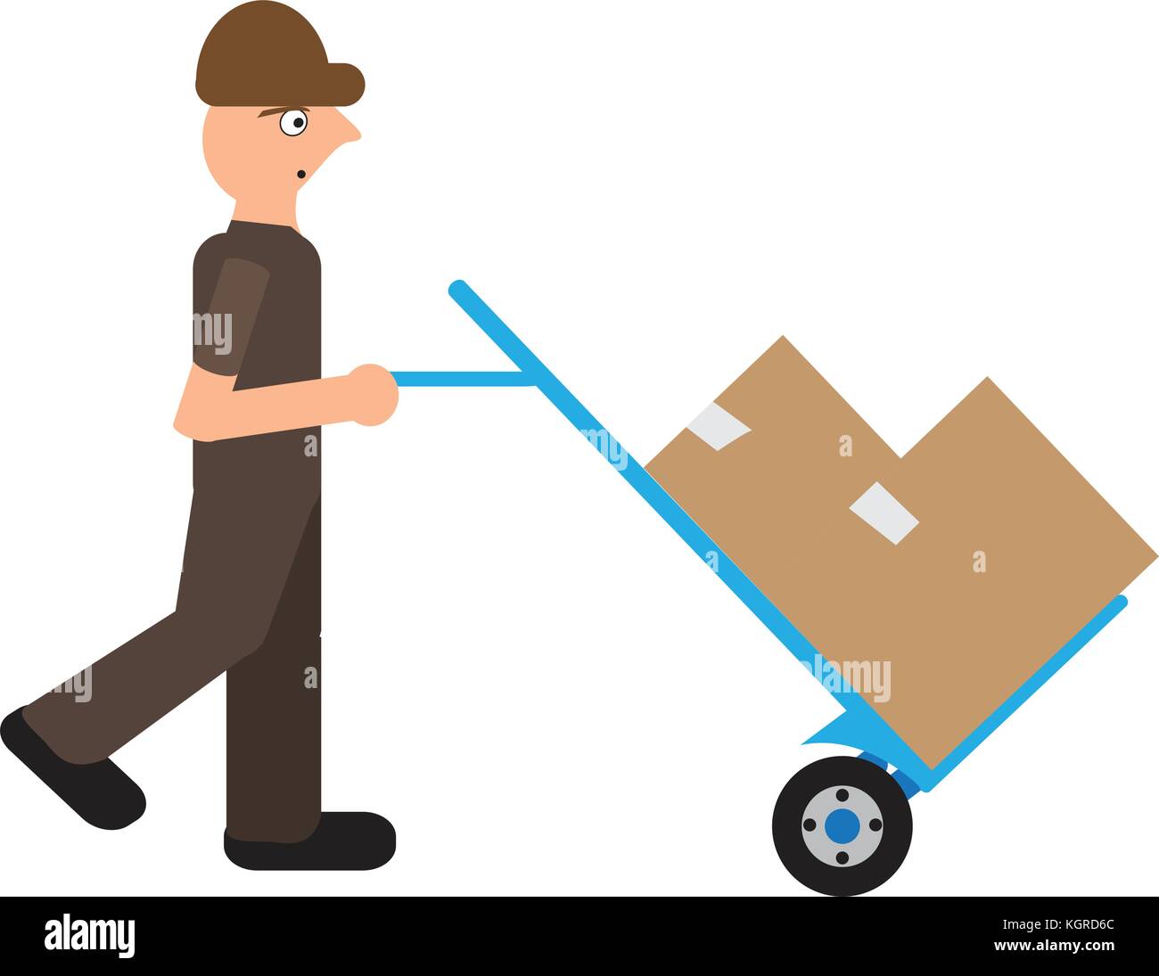 Clip art delivery service Cut Out Stock Images & Pictures - Alamy