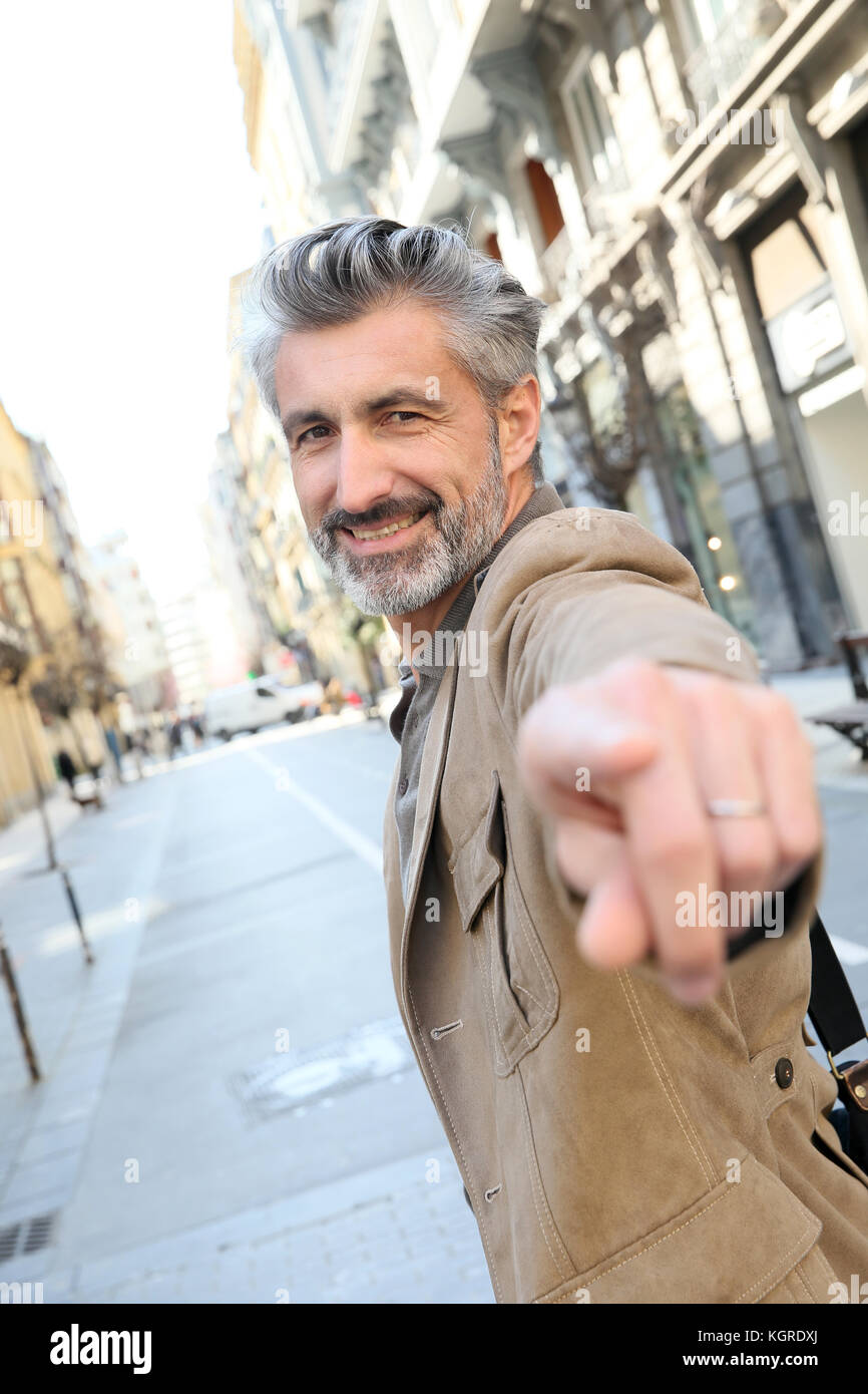 Finger pointing towards camera hi-res stock photography and images - Alamy