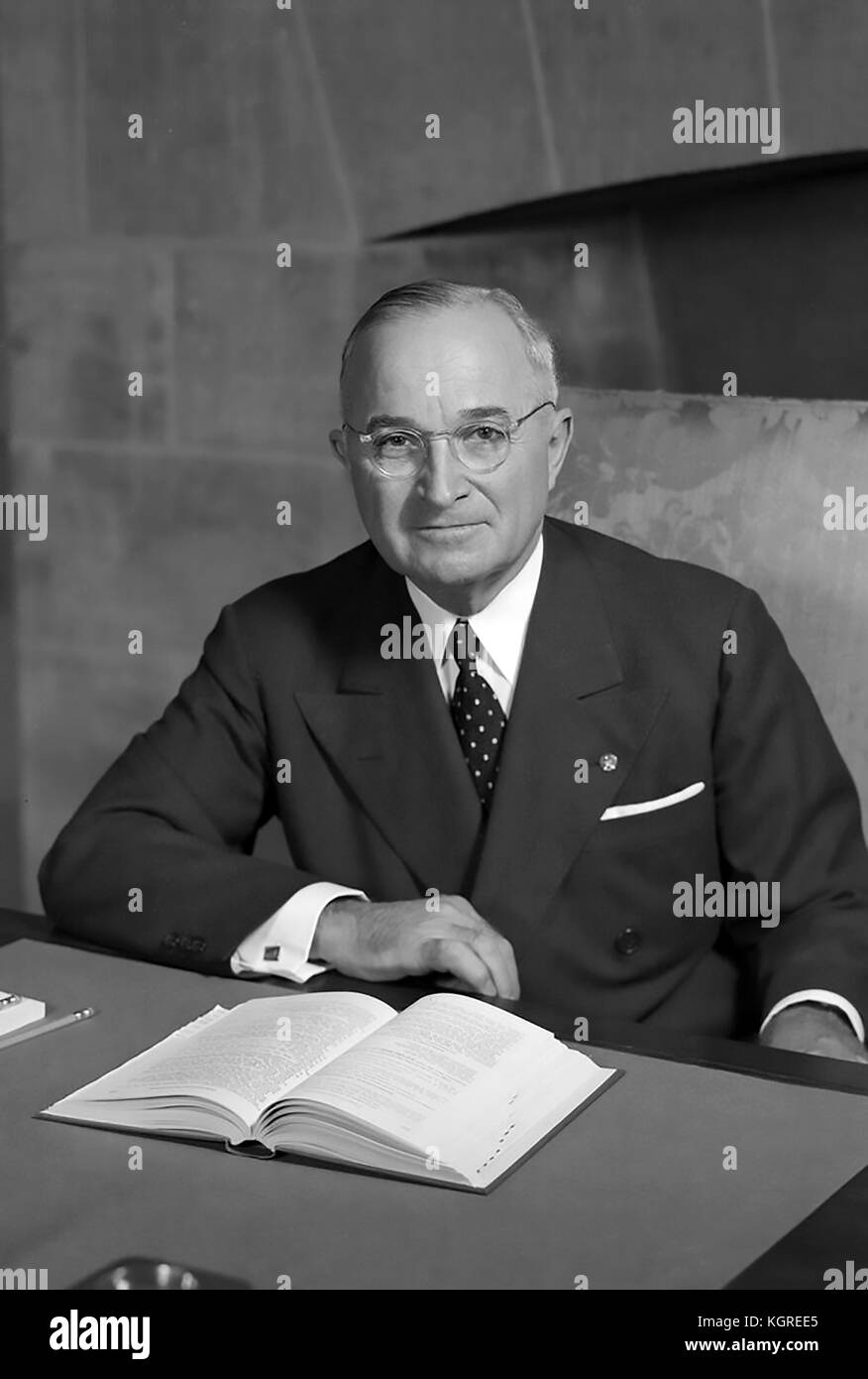 HARRY S. TRUMAN (1884-1972) American statesman as 33rd President of the ...