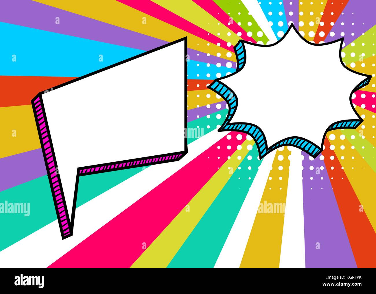 Pop art burst hi-res stock photography and images - Alamy