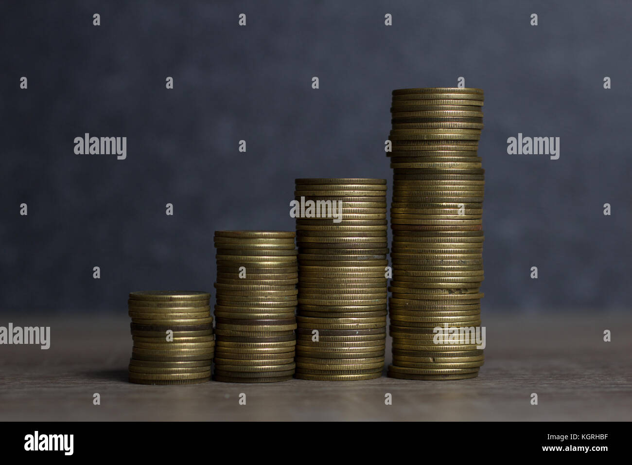 Coin stacks - stacking money as concept for success or savings ...