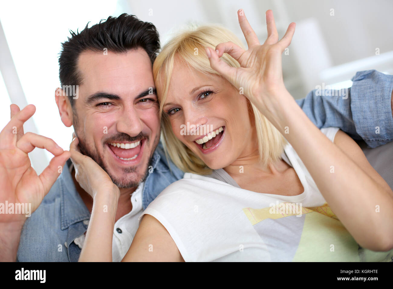 In love couple chilling out Stock Photo - Alamy