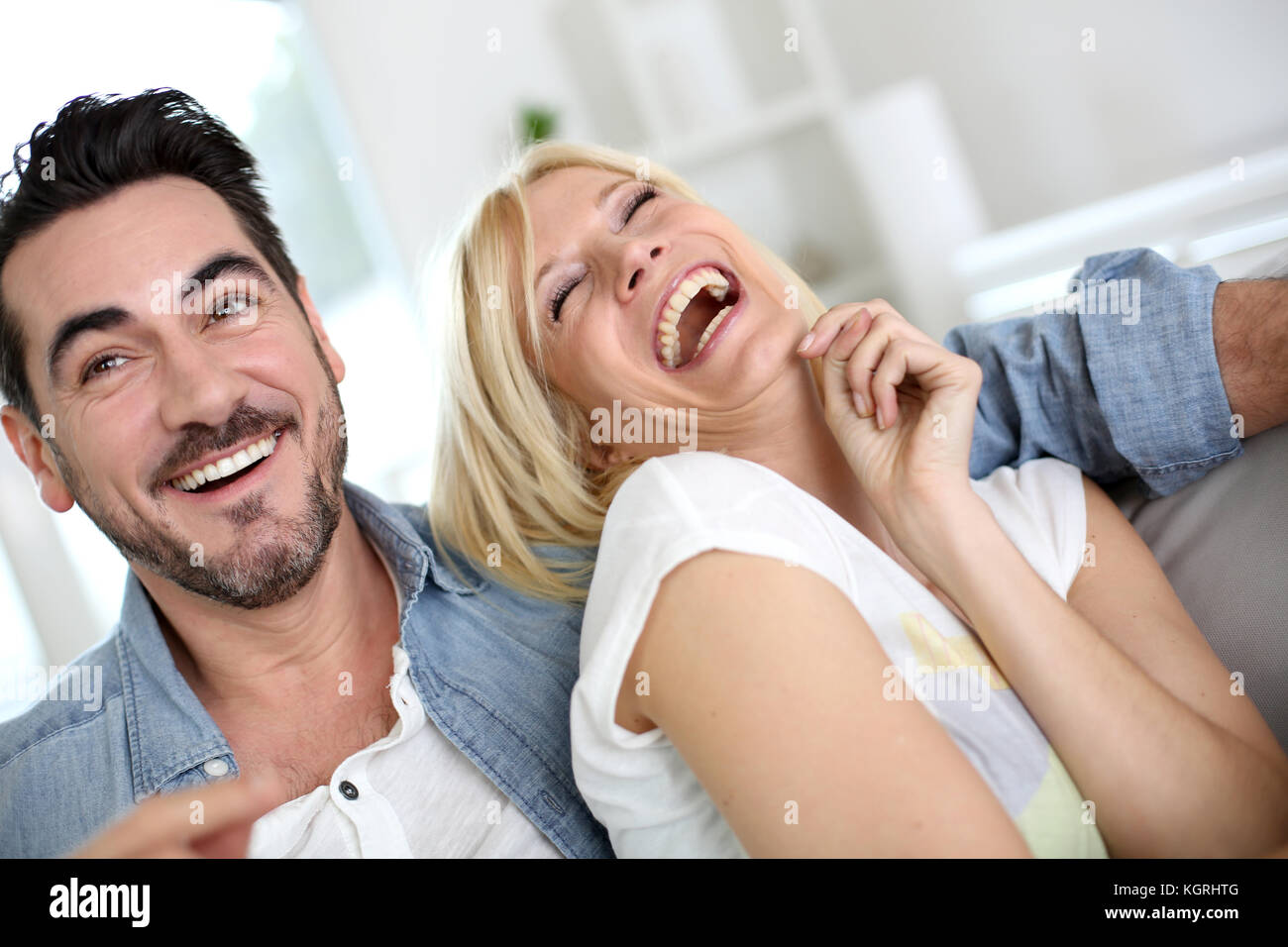 In love couple chilling out Stock Photo - Alamy