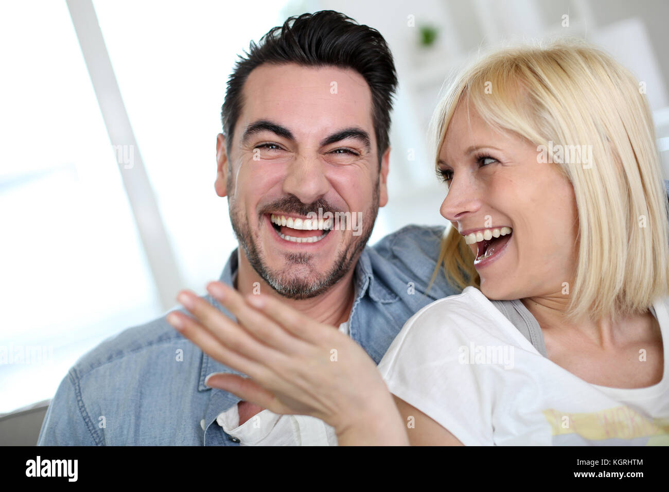 In love couple chilling out Stock Photo - Alamy