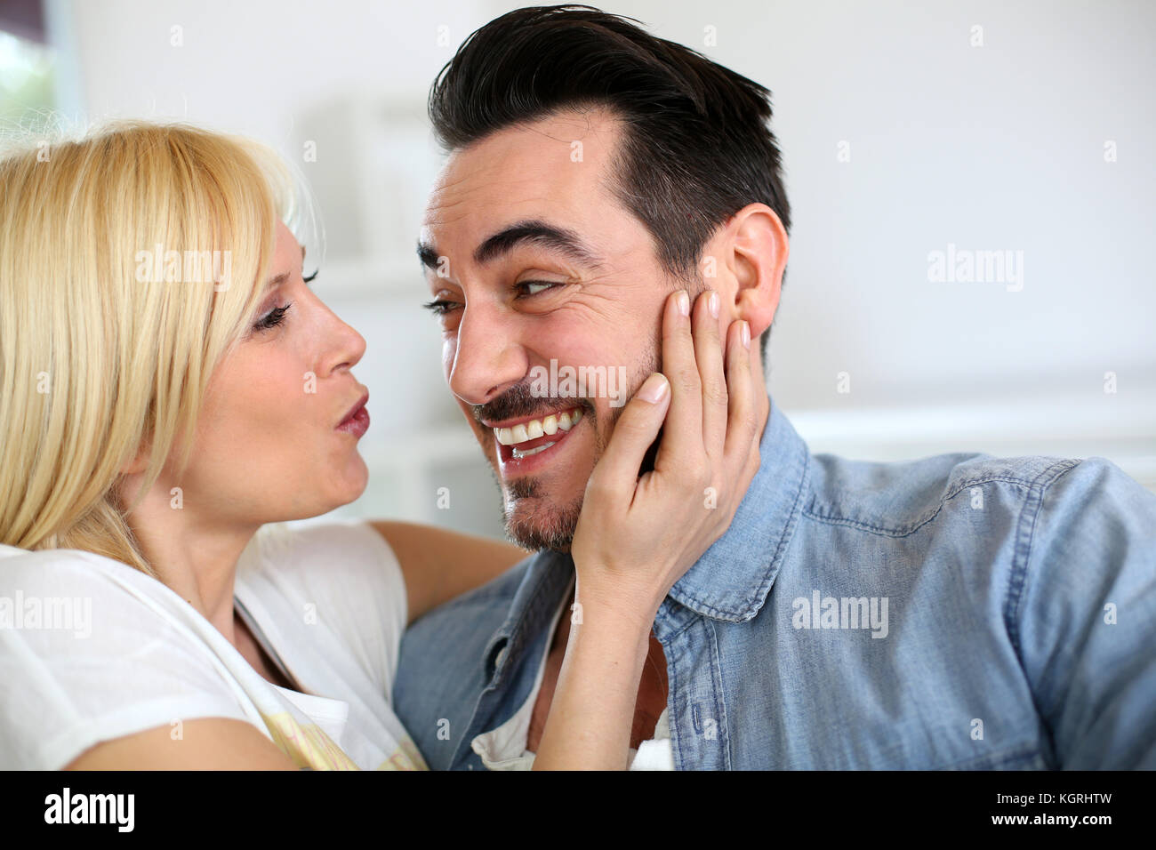 In love couple chilling out Stock Photo - Alamy