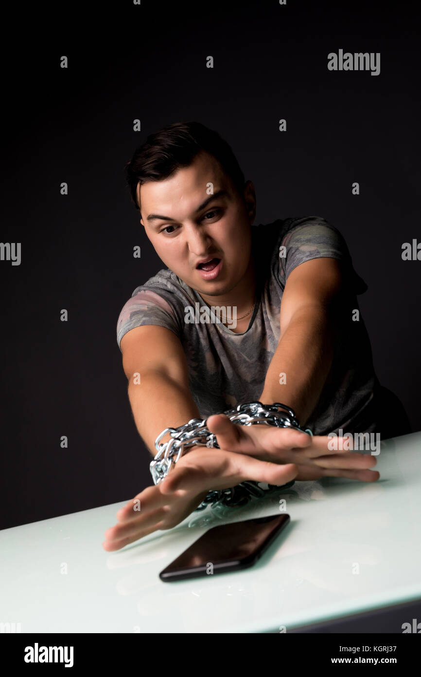 Man chained cell hi-res stock photography and images - Alamy