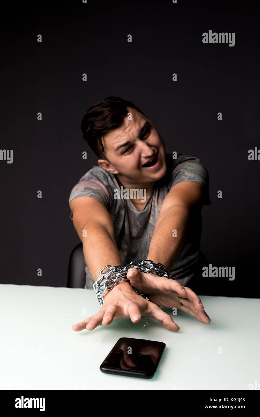 Man chained cell hi-res stock photography and images - Alamy