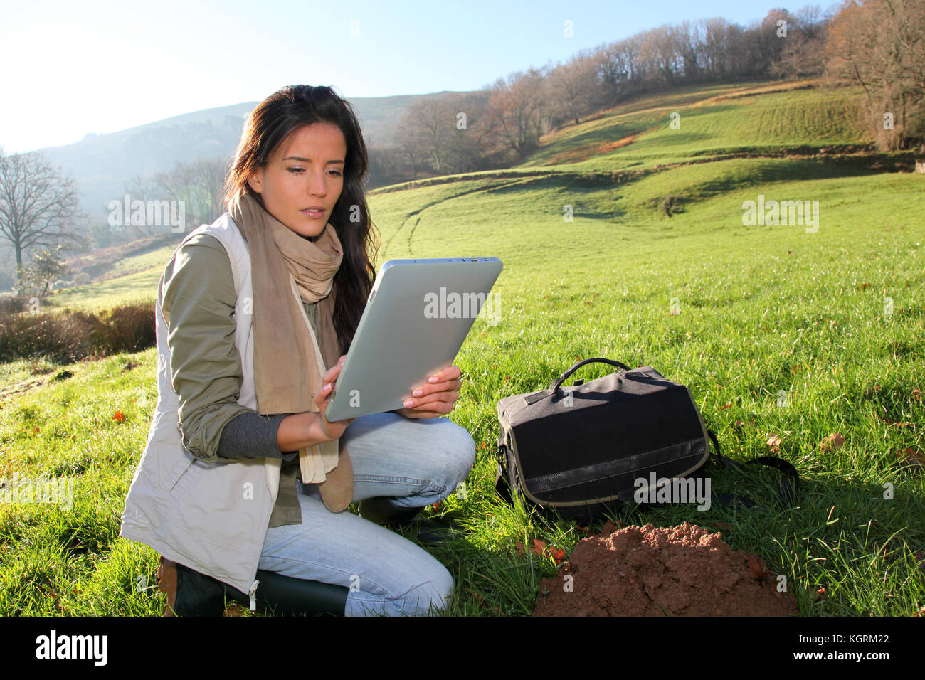 Woman scientist and environmental issues Stock Photo - Alamy