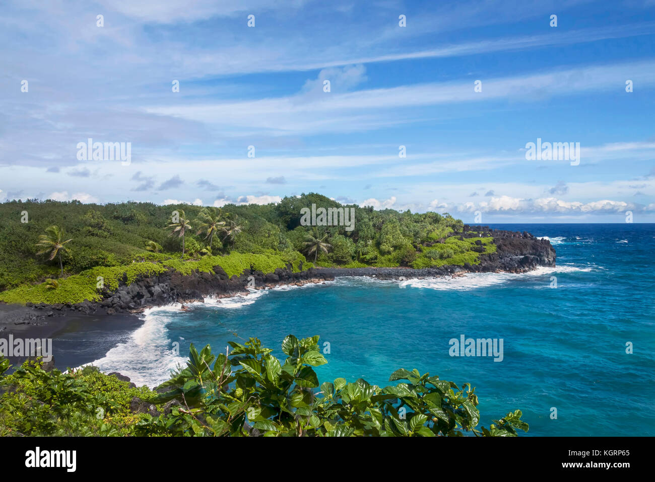 Waiʻanapanapa State Park located in the town of Hana, Hawaii feature ...