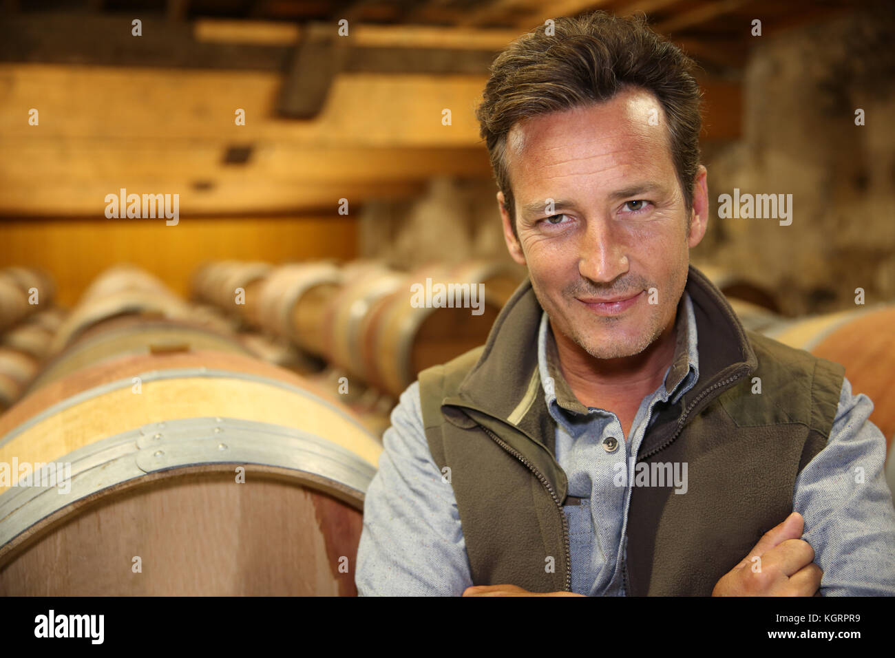 Portrait winemaker standing in hi-res stock photography and images - Alamy