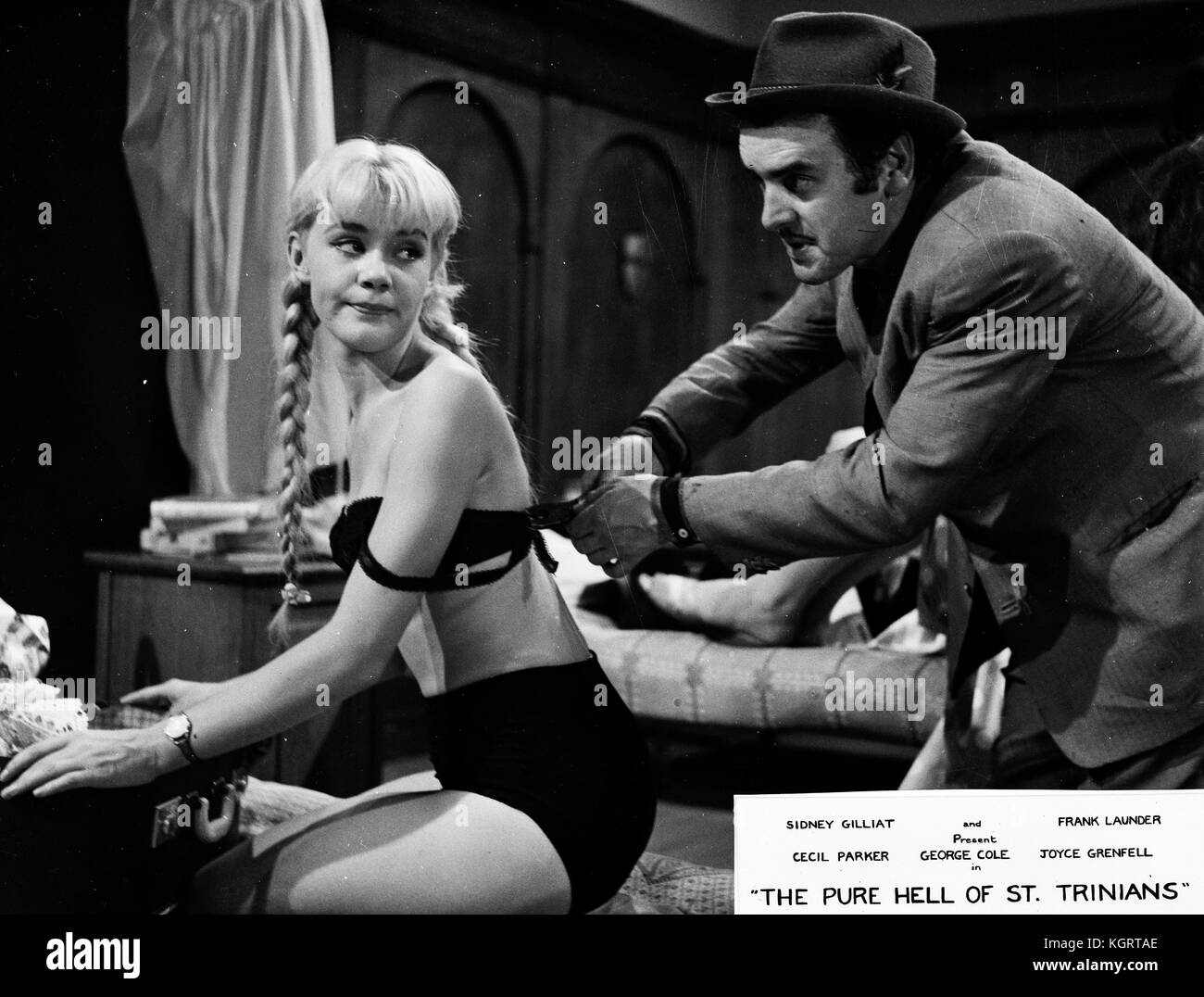 Pure Hell of St Trinian's (1960) , George Cole, Dawn Beret Stock Photo - Alamy