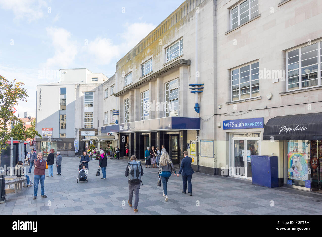 Entrance to Richmond Underground Station, Richmond, London Borough of ...