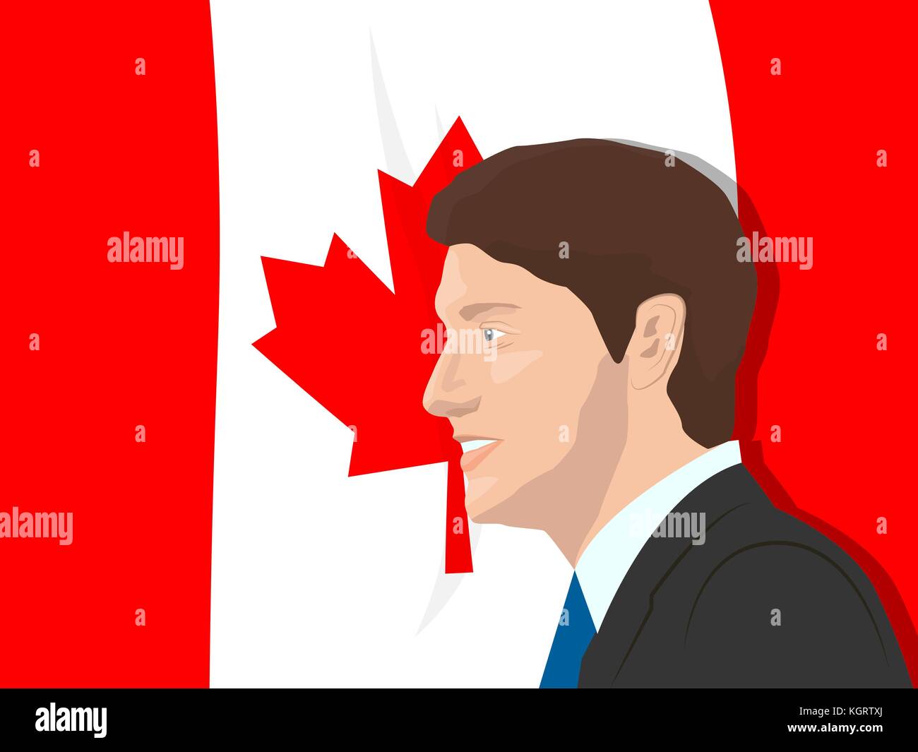 November 10, 2017 Editorial illustration of the Prime Minister of ...