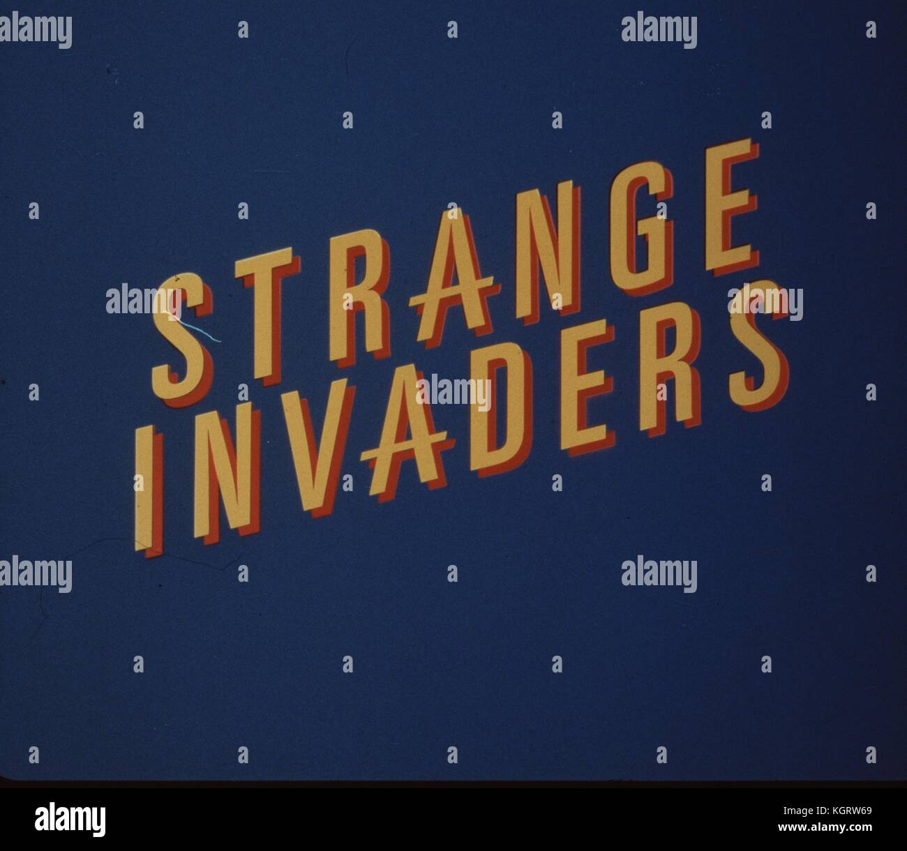 Strange Invaders (1983) Film poster Date: 1983 Stock Photo - Alamy