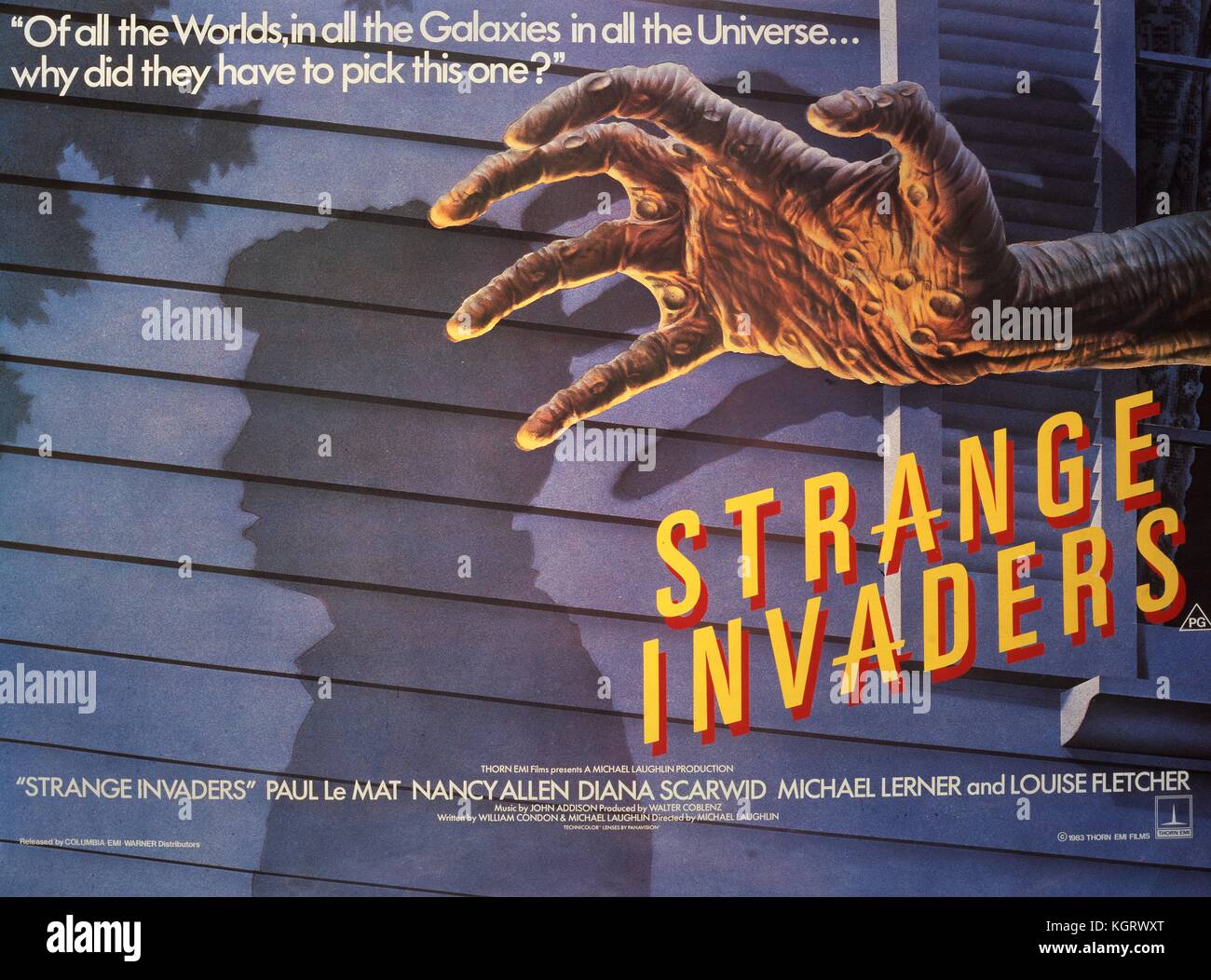 Strange Invaders (1983) Film poster Date: 1983 Stock Photo - Alamy