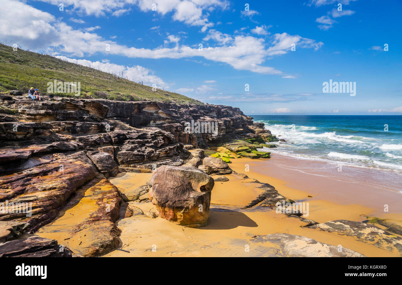 Australia, New South Wales, Central Coast, Bouddi National Park, view ...