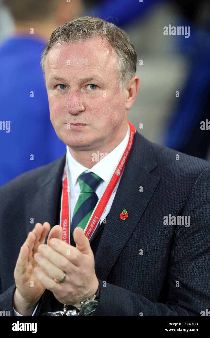 Northern Ireland manager Michael O'Neill before the 2018 World Cup ...