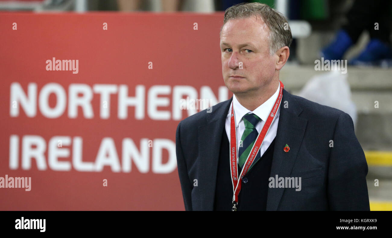 Northern Ireland manager Michael O'Neill before the 2018 World Cup ...