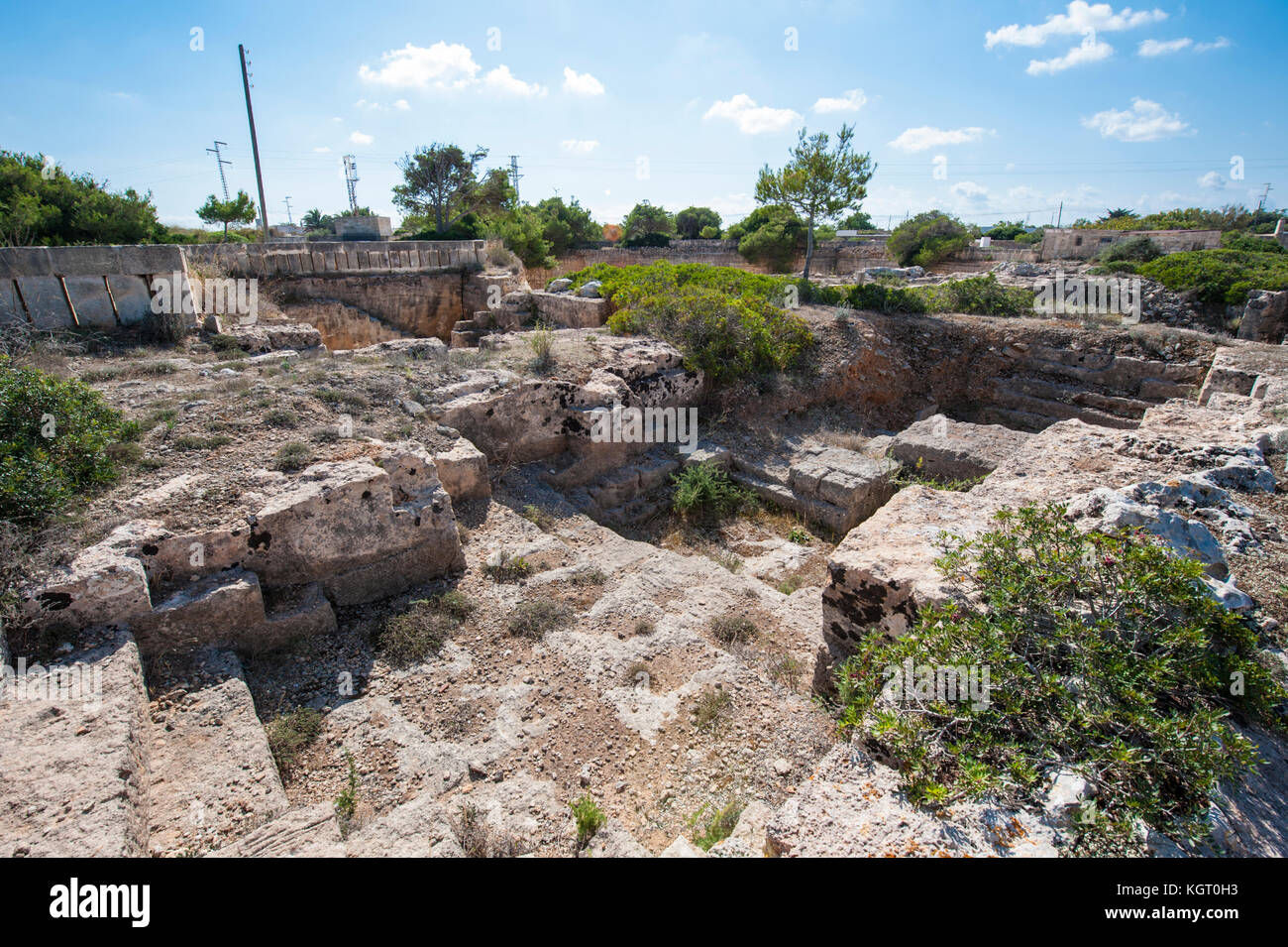 Lithica quarry near Ciutadella, Menorca, Balearic Islands, Spain ...