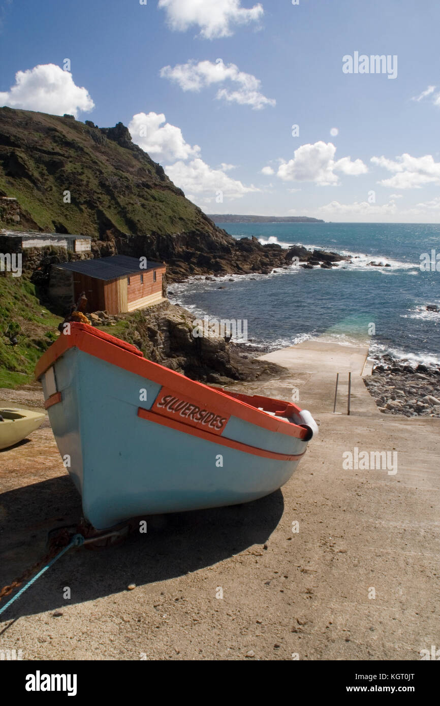 Cape Cornwall, South West Coast Path Stock Photo - Alamy