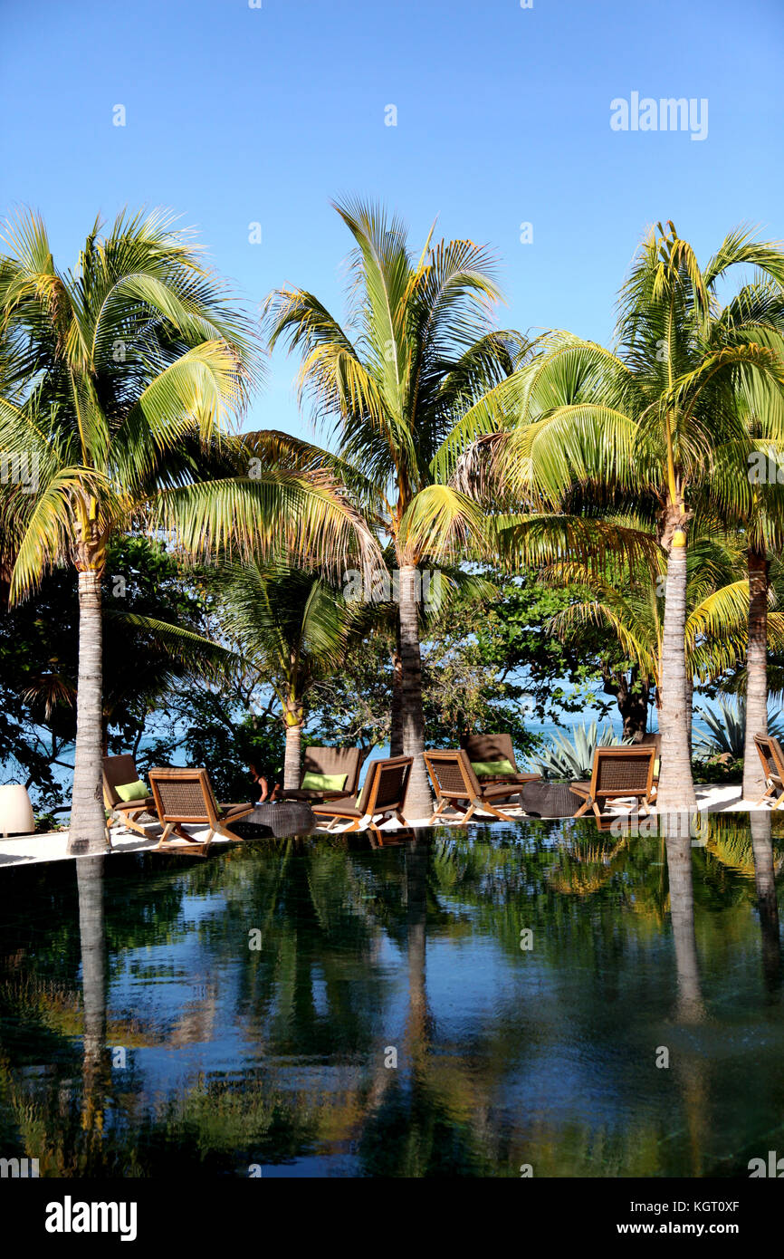 View of luxury resort swimming-pool Stock Photo - Alamy