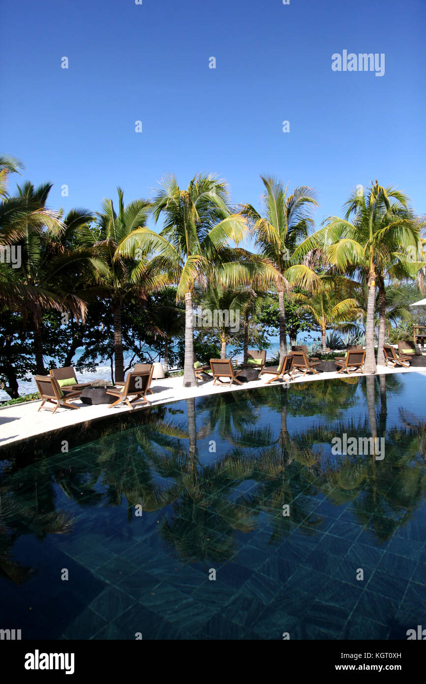 View of luxury resort swimming-pool Stock Photo - Alamy