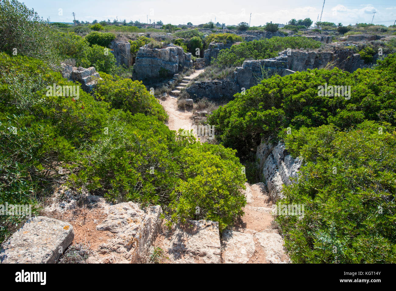 Lithica quarry near Ciutadella, Menorca, Balearic Islands, Spain ...
