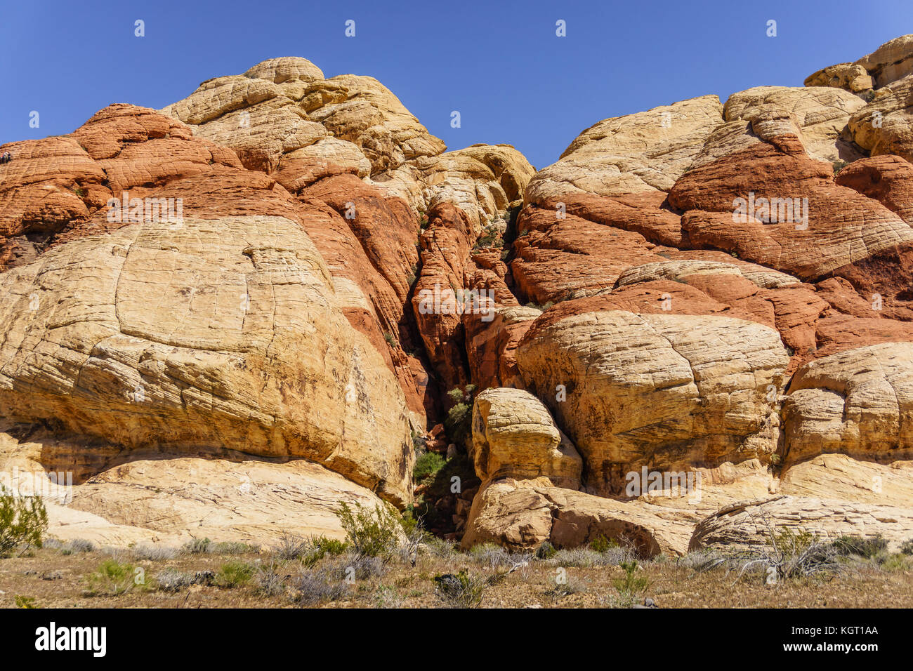 Geologic rock formations in Red Rock Canyon National Conservation Area ...